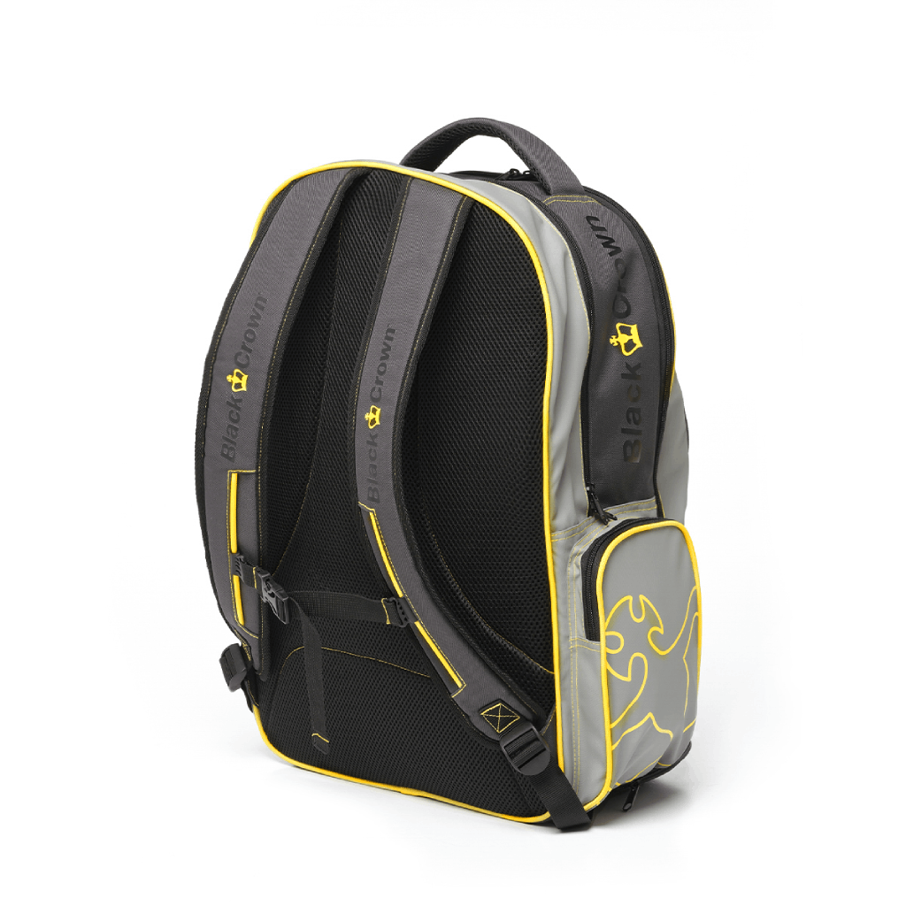 Black Crown Petra Grey Backpack Padel Bag – Padel Racket